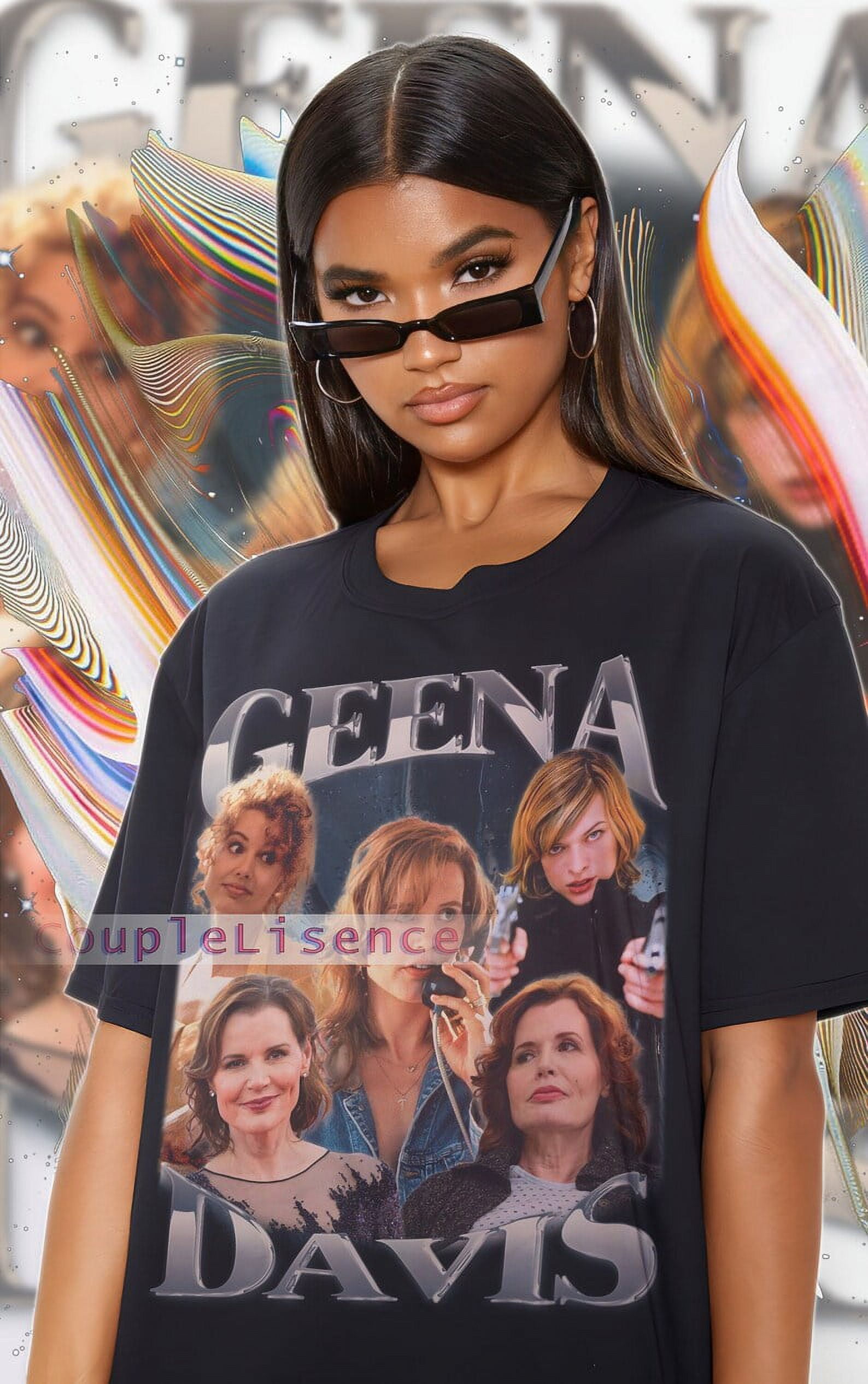 [BLACK] Actress GEENA DAVIS Vintage Shirt | Geena Davis Homage Retro ...