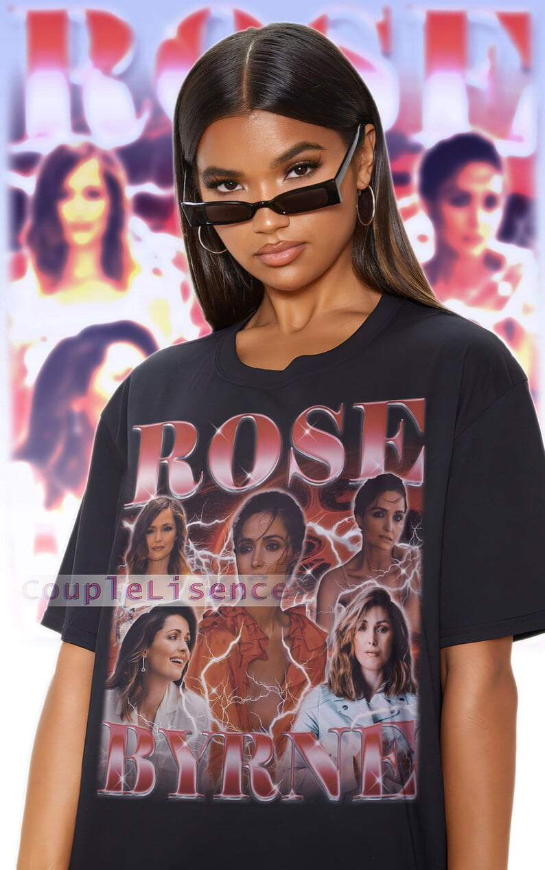 [BLACK] Actress ROSE BYRNE Vintage Shirt | Rose Byrne Homage Fan Tees ...