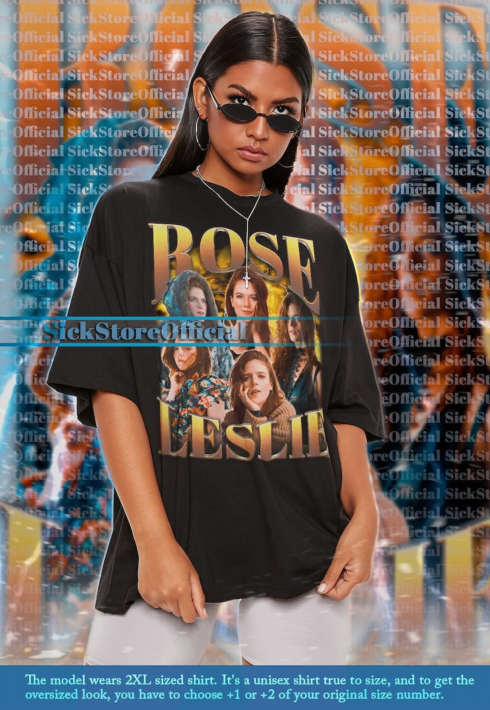 [BLACK] Actress ROSE LESLIE Vintage Shirt, Rose Leslie Homage Retro ...