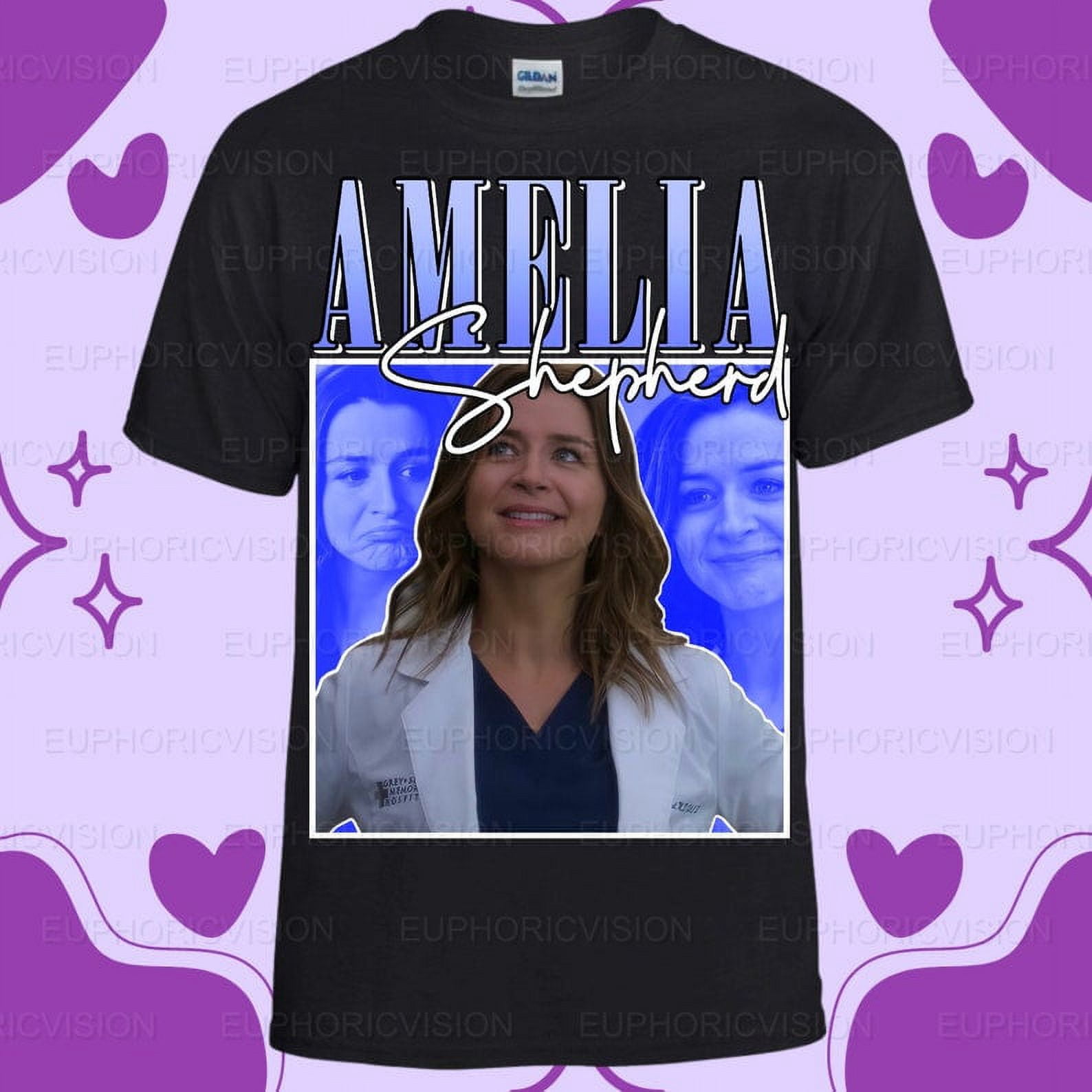 [BLACK] Amelia Shepherd 90’s Vintage Tee - Walmart.com
