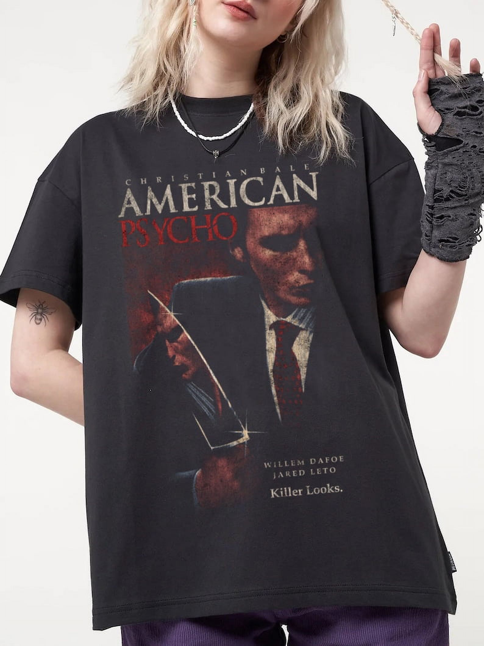[BLACK] American Psycho, Patrick Bateman, Cult shirt - Walmart.com