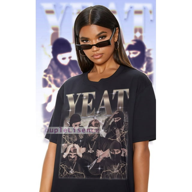 [BLACK] American YEAT RAPPER Vintage | Yeat Rapper Homage Fan Tees ...