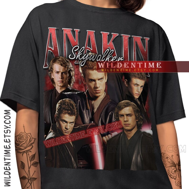 [BLACK] Anakin Skywalker Shirt, Anakin Skywalker Vintage 90' Shirt ...