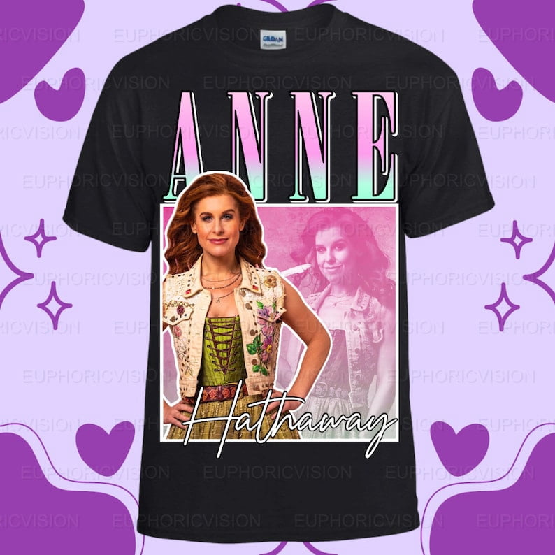 [BLACK] Anne Hathaway (&Juliet) Cassidy Janson 90’s Vintage Tee ...