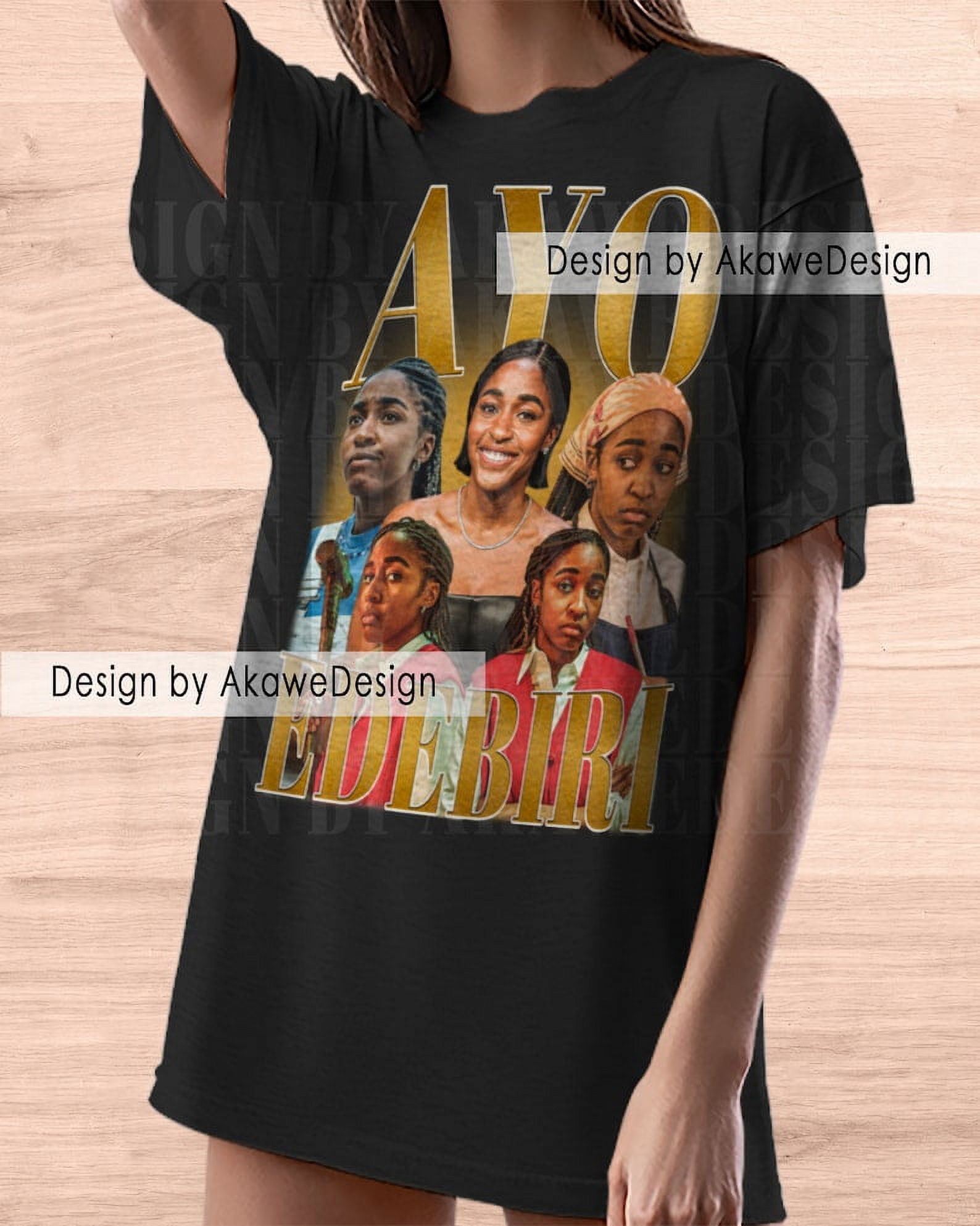 [BLACK] Ayo Edebiri White Shirt - Walmart.com