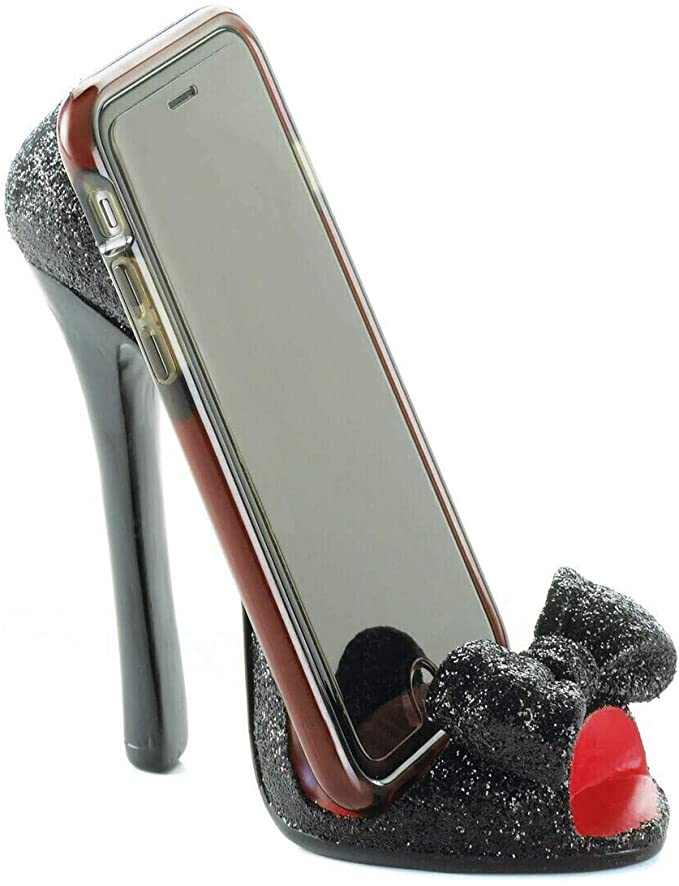 BLACK BOW SHOE PHONE HOLDER - Walmart.com