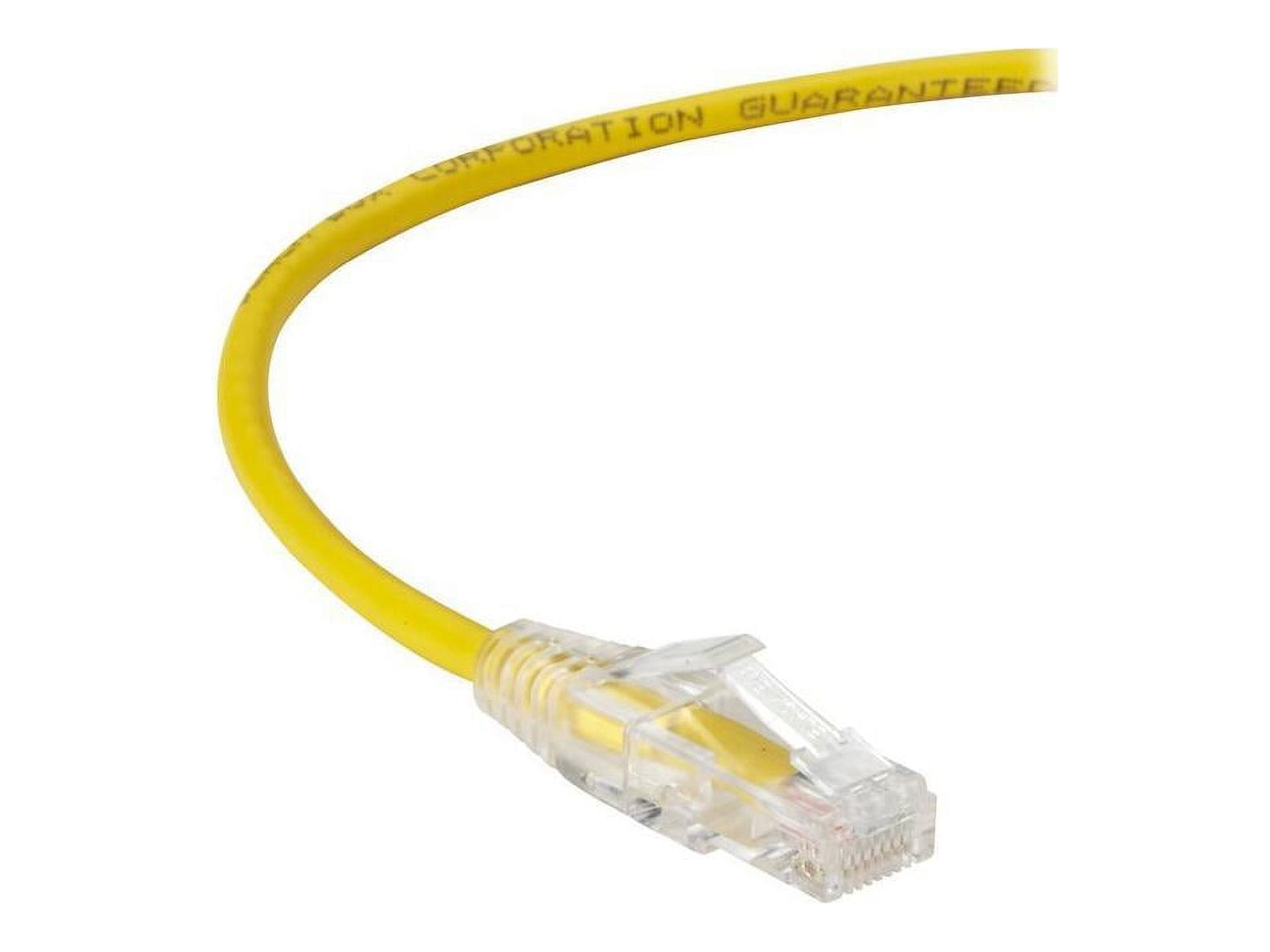 BLACK BOX C6APC28-YL-04 CAT6A 500-MHZ SNAGLESS 28AWG STRANDED ETHERNET ...