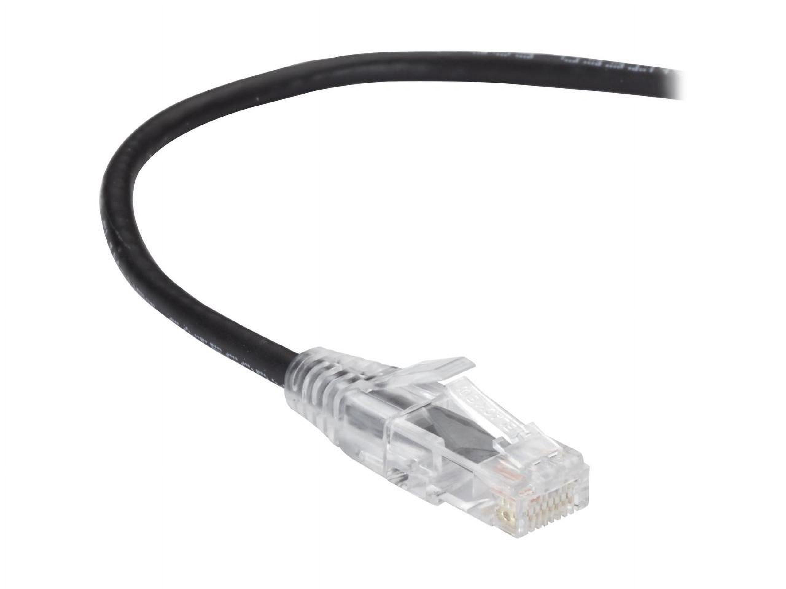BLACK BOX C6PC28-BK-20 CAT6 250-MHZ SNAGLESS 28AWG STRANDED ETHERNET ...
