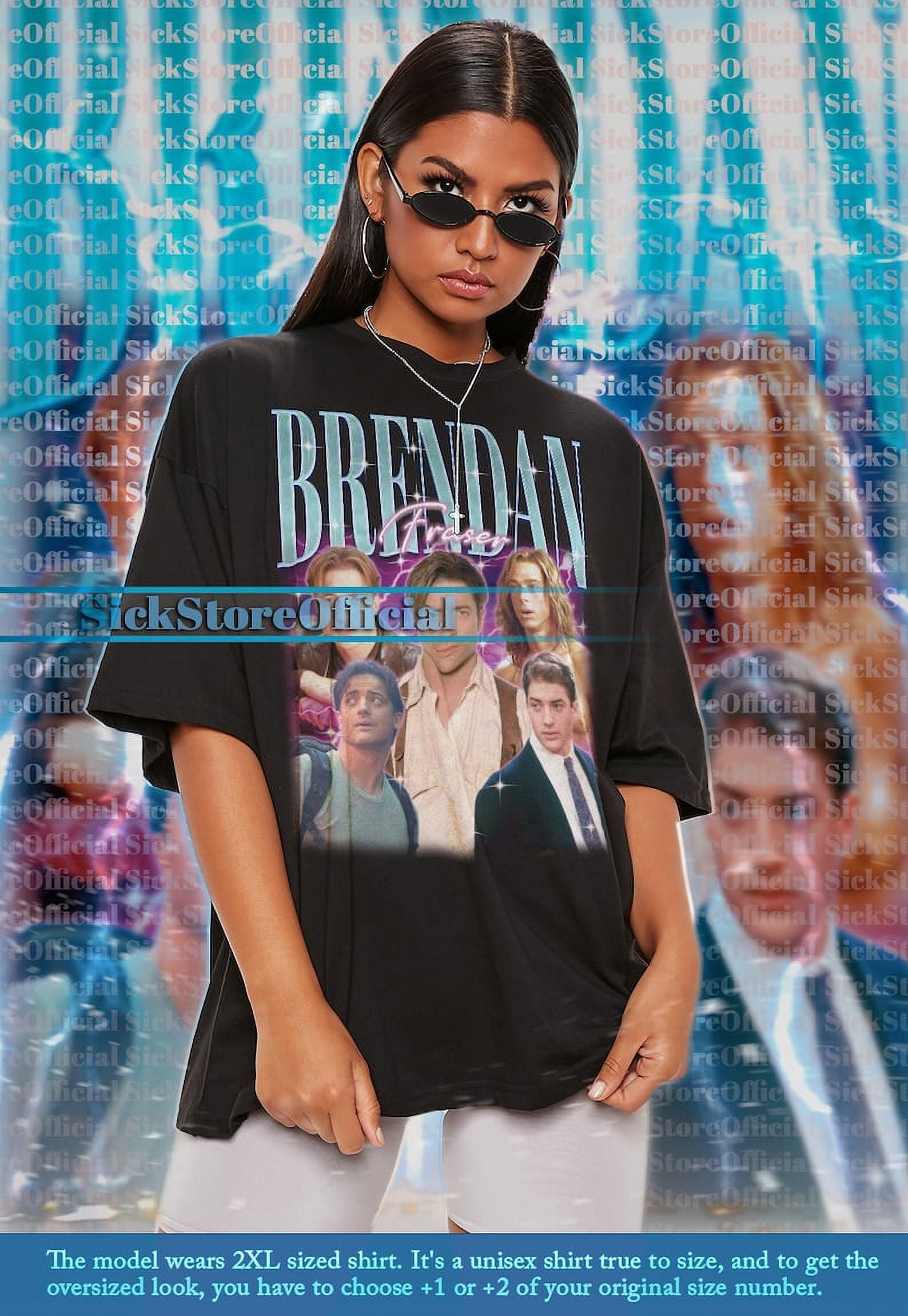 [BLACK] BRENDAN FRASER Vintage Shirt, brendan fraser Tshirt, brendan ...