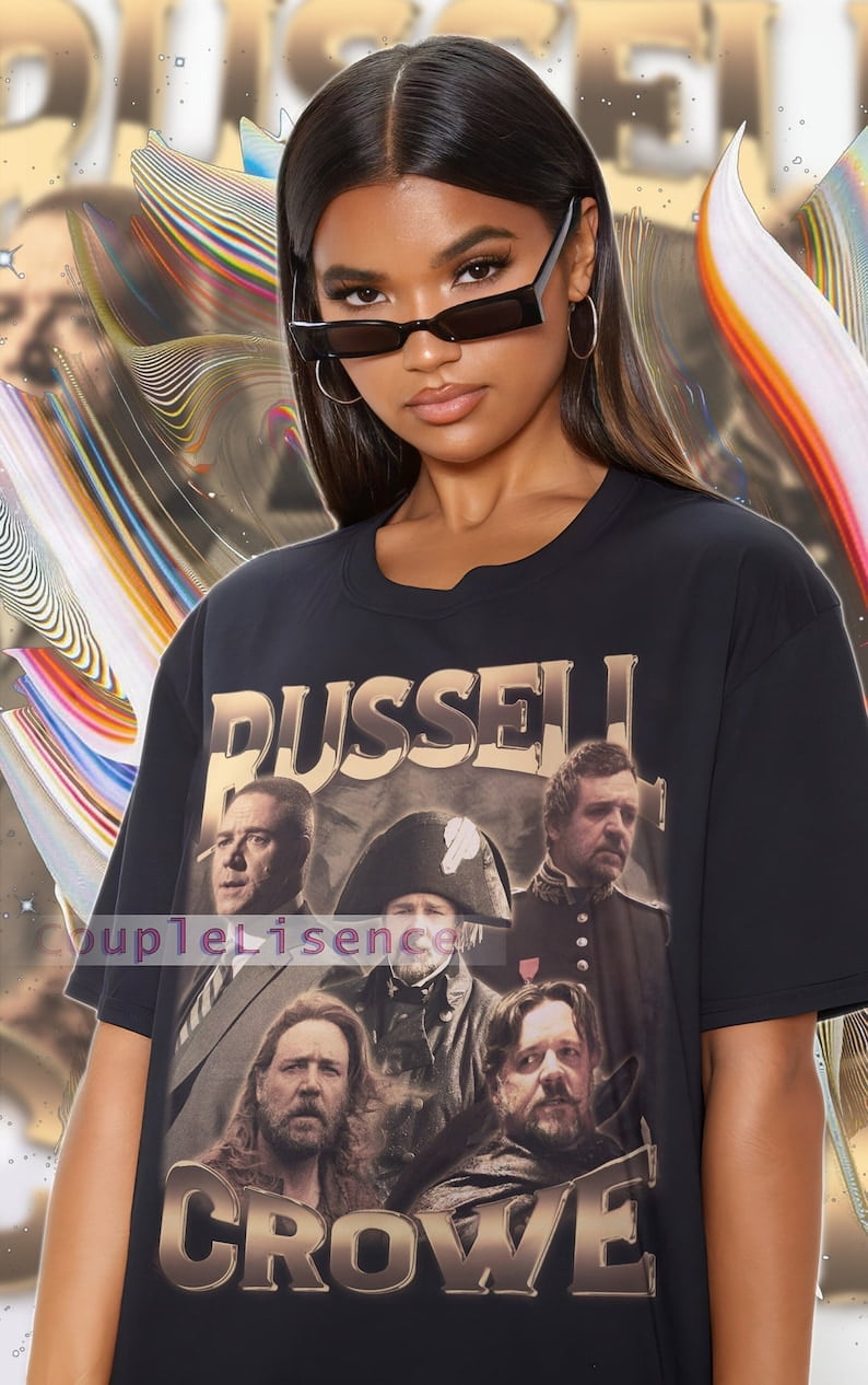 [BLACK] Bootleg RUSSELL CROWE Vintage Shirt | Russell Crowe Homage ...