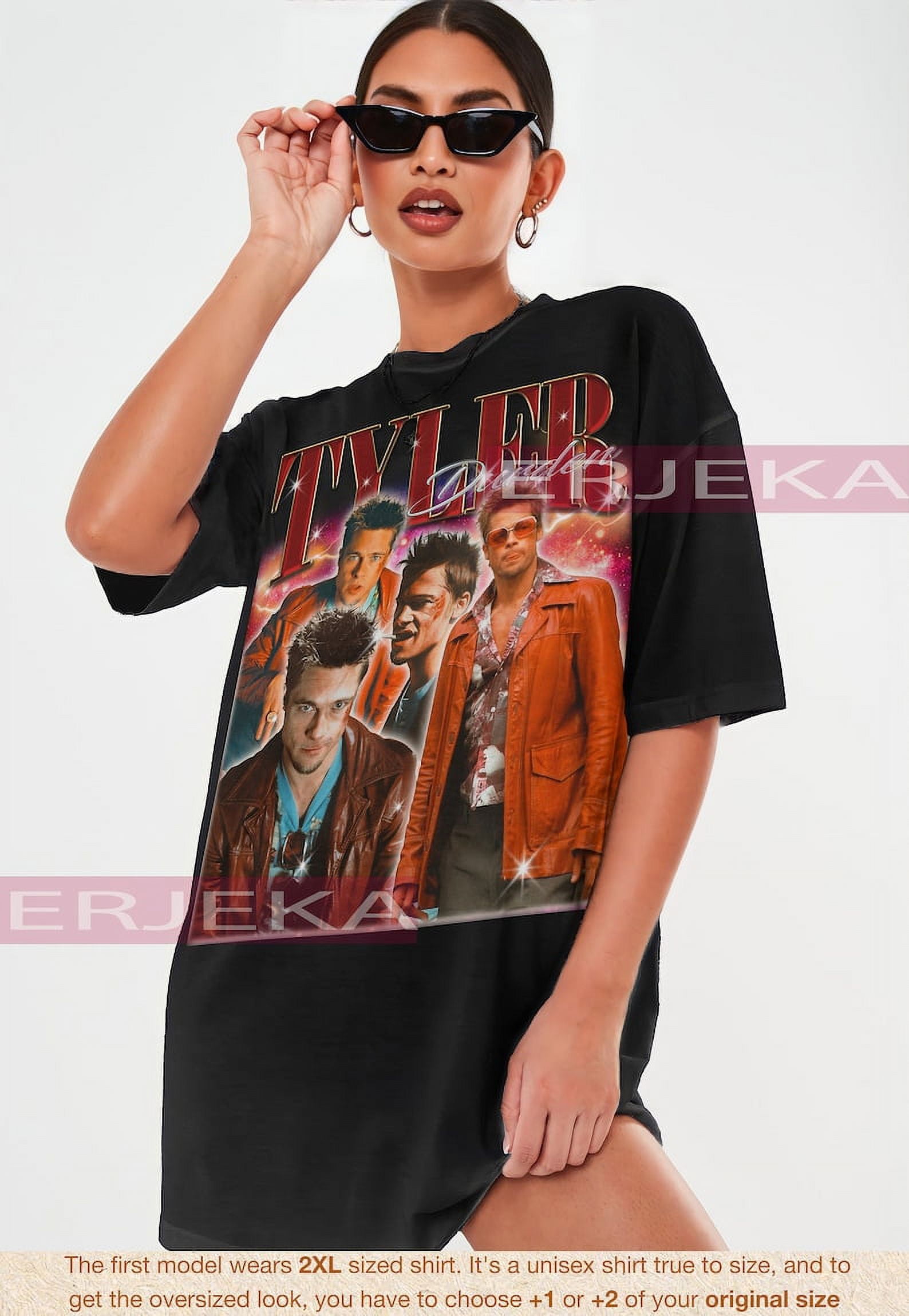 [BLACK] Brad Pitt TYLER DURDEN Project Mayhem Shirt, Fight Lub Shirt ...