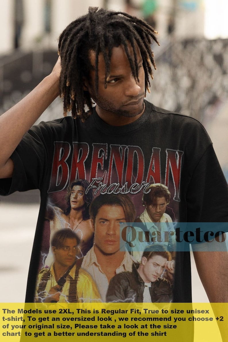 [BLACK] Brendan Fraser , Brendan Fraser Shirt , Brendan Fraser Fan Tee ...