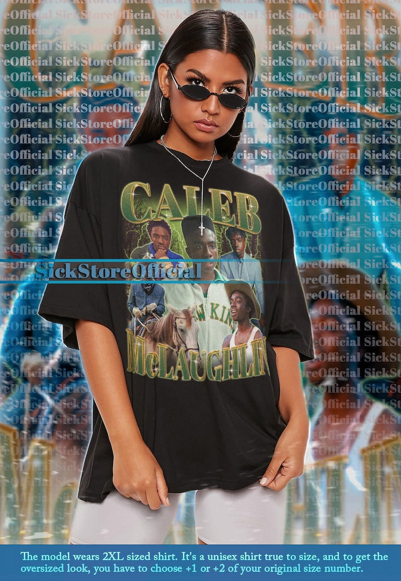 [BLACK] CALEB MCLAUGHLIN Vintage Shirt, McLaughlin Fan Tees, Young ...