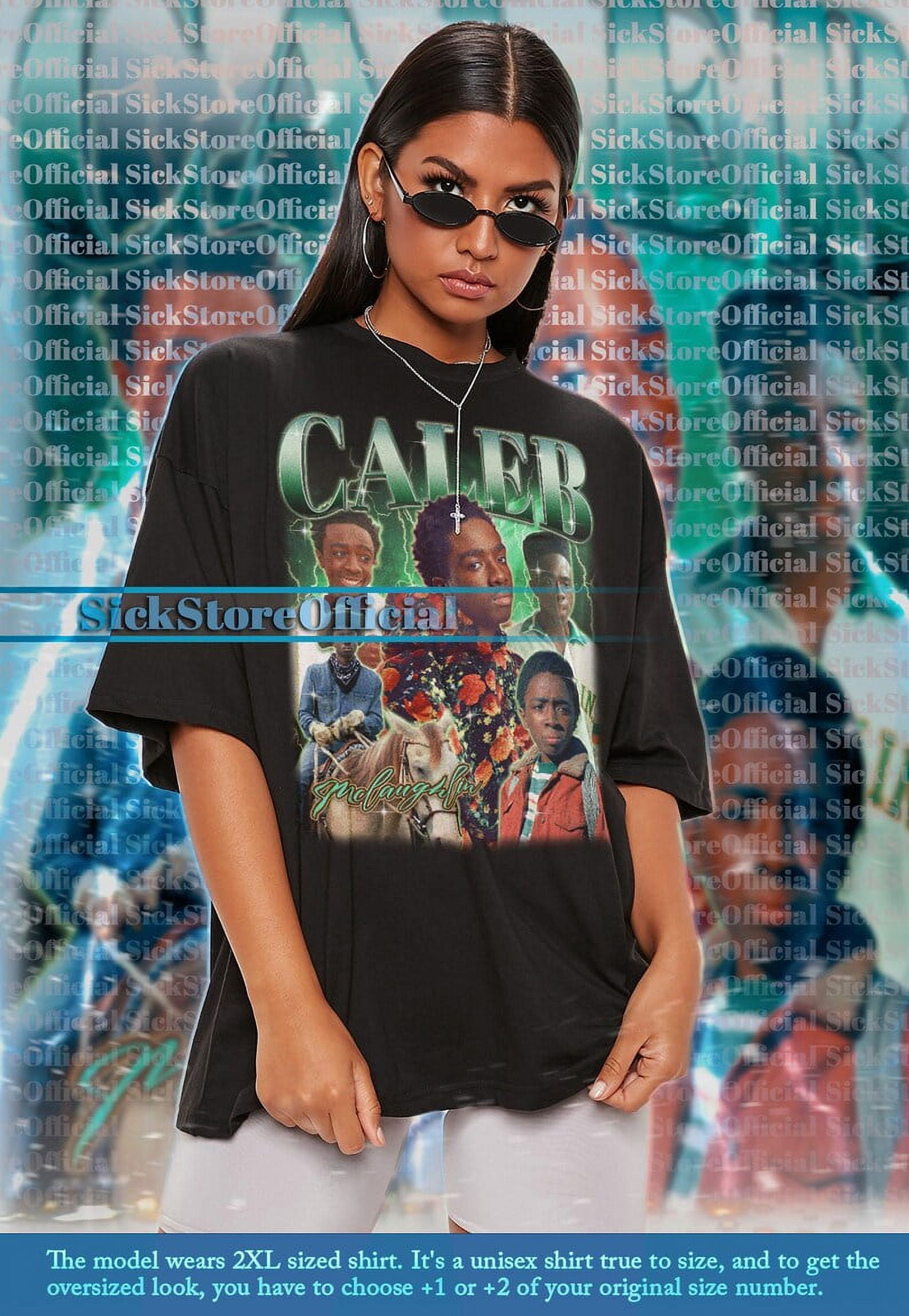 [BLACK] CALEB MCLAUGHLIN Vintage Shirt, McLaughlin Fan Tees, Young ...