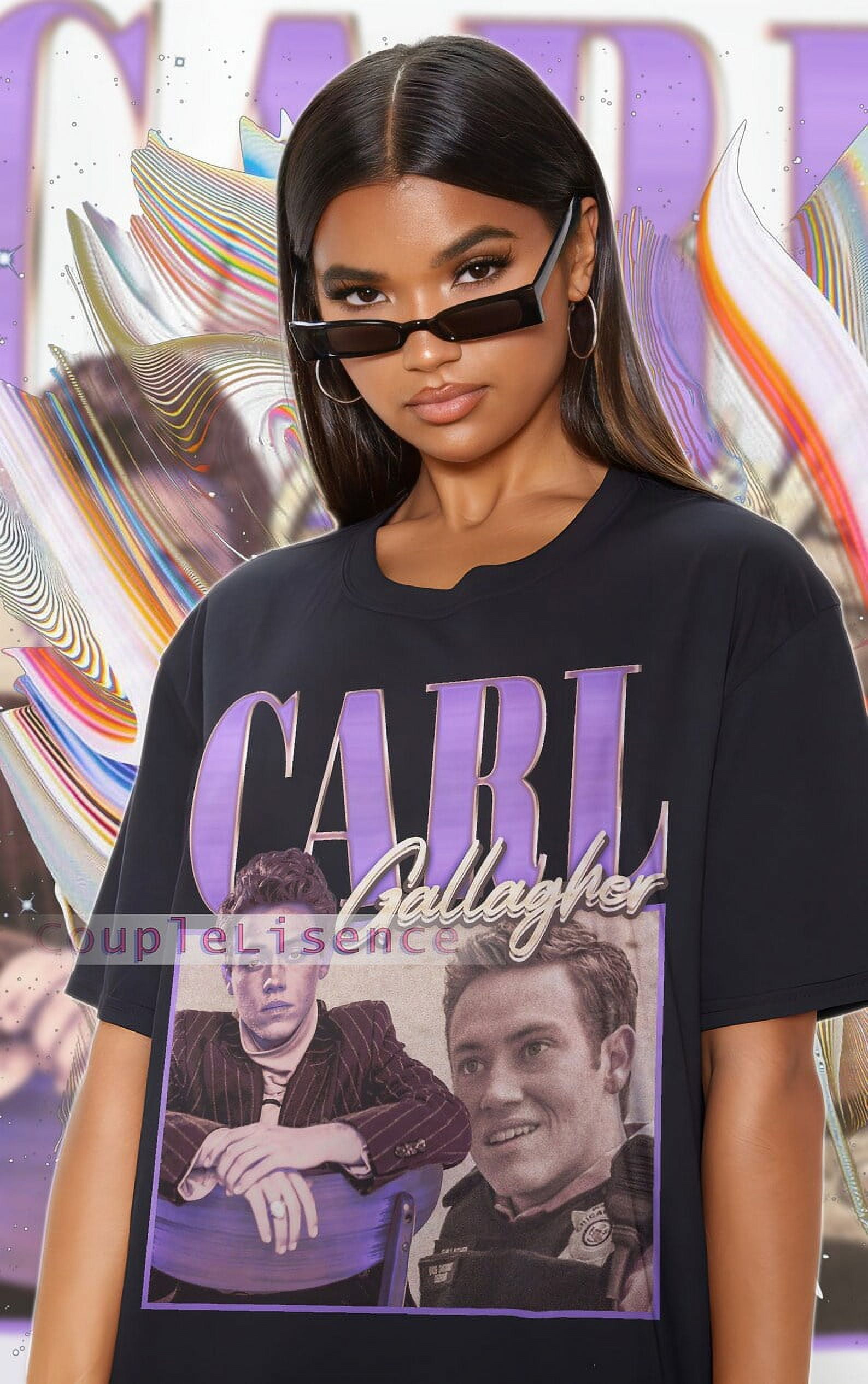 [BLACK] CARL GALLAGHER Vintage Shirt | Carl Gallagher Homage Tshirt ...