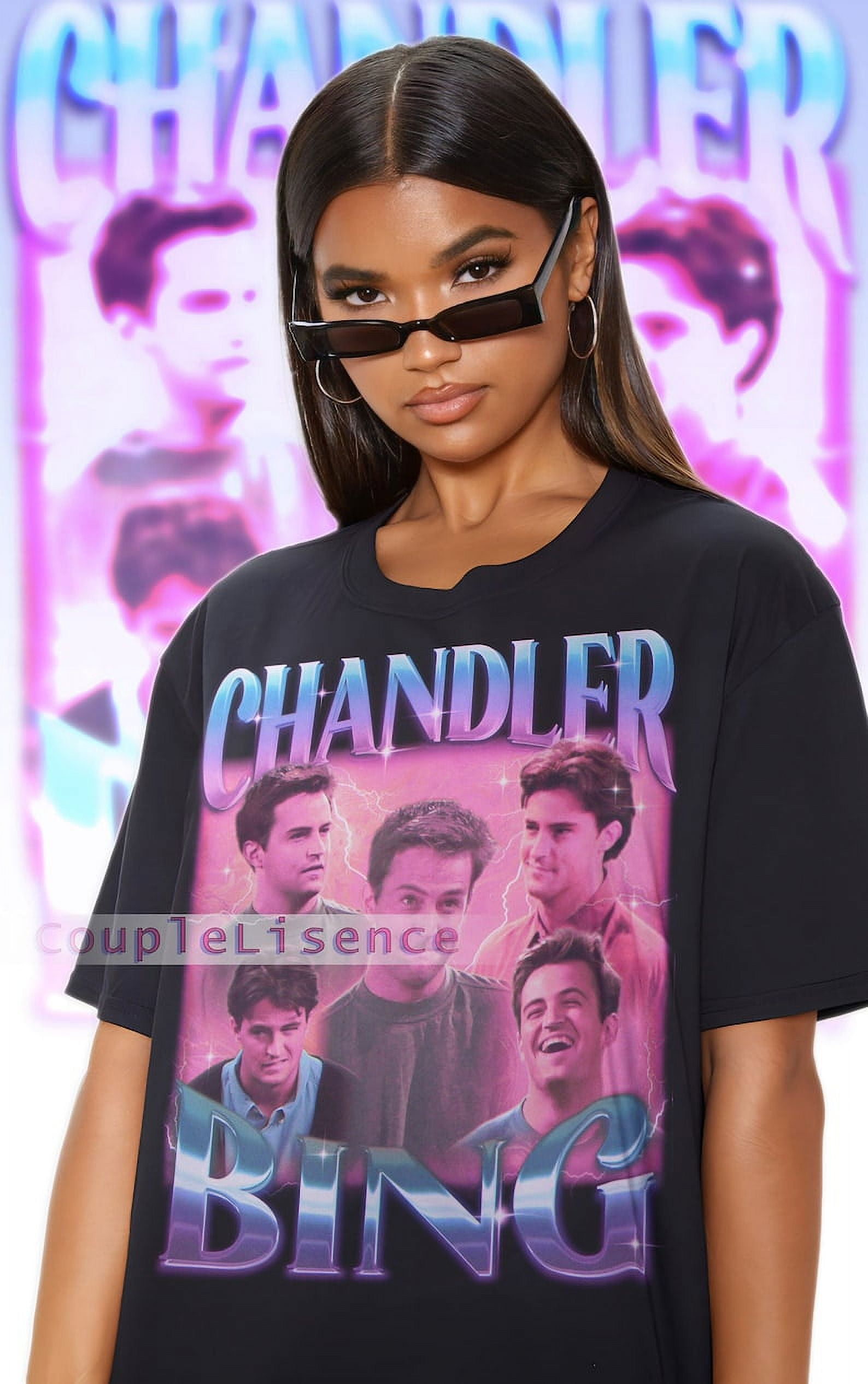 [BLACK] CHANDLER BING Vintage | Chandler Bing Homage Fan Tees ...
