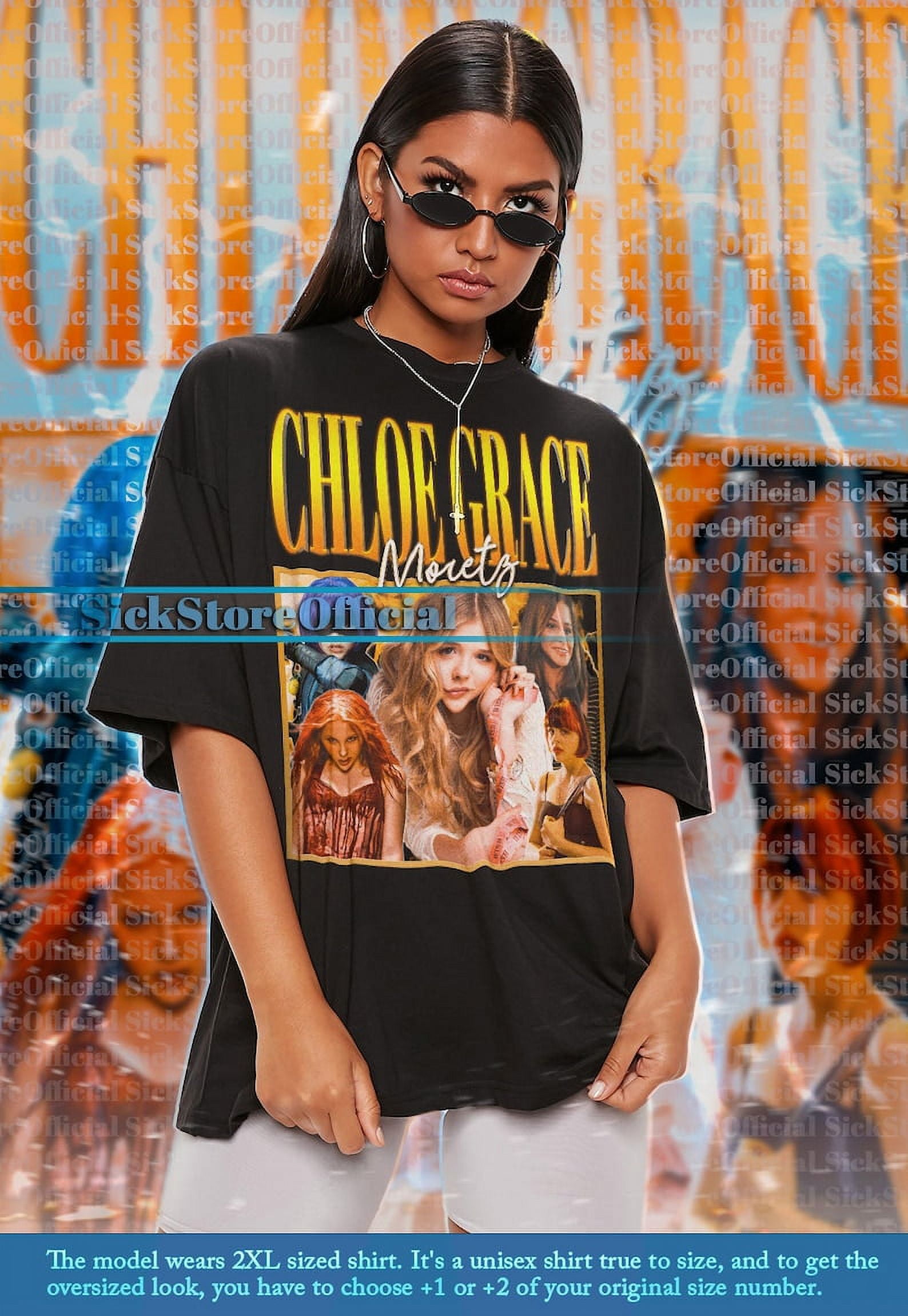[BLACK] CHLOE GRACE MORETZ Vintage Shirt, Chloe Moretz Homage Tshirt ...