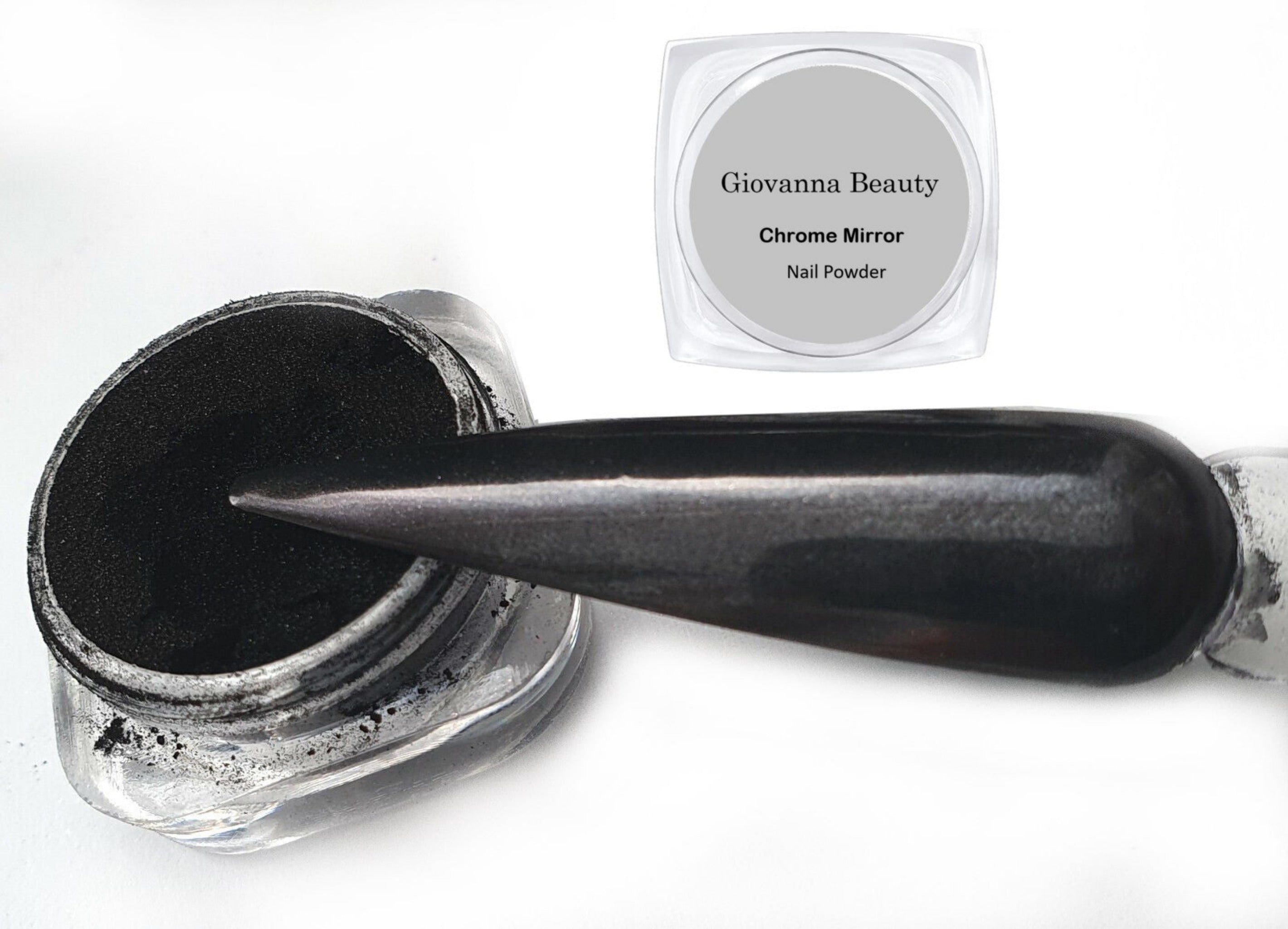 BLACK CHROME NAIL POWDER - Walmart.com