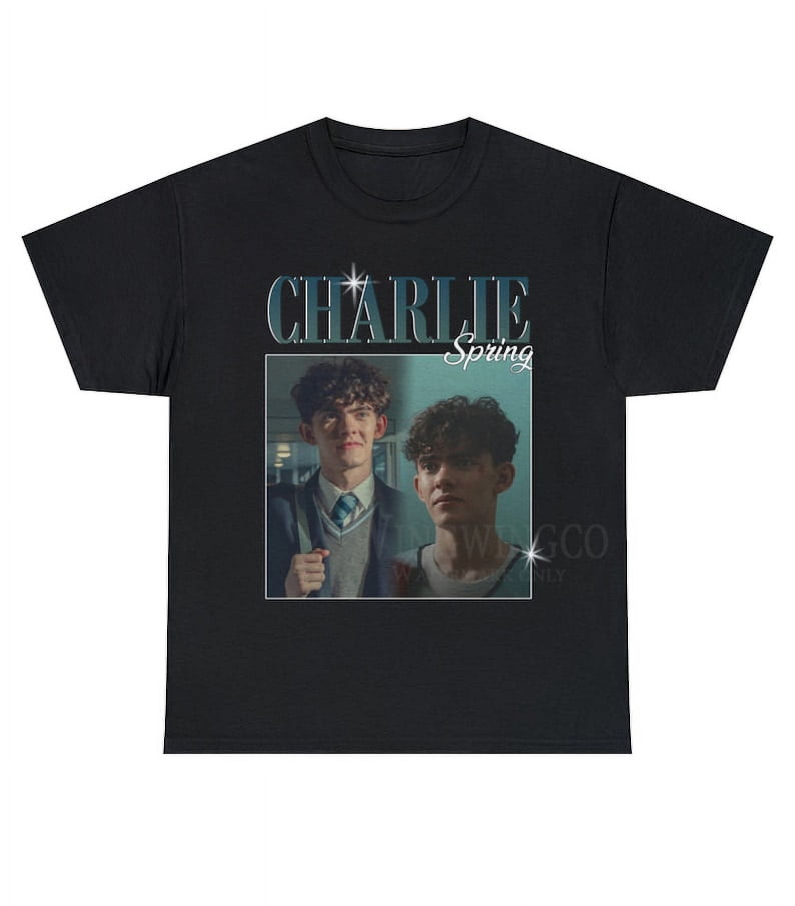 [BLACK] Charlie Spring Heartstopper Vintage Bootleg Tee - Walmart.com