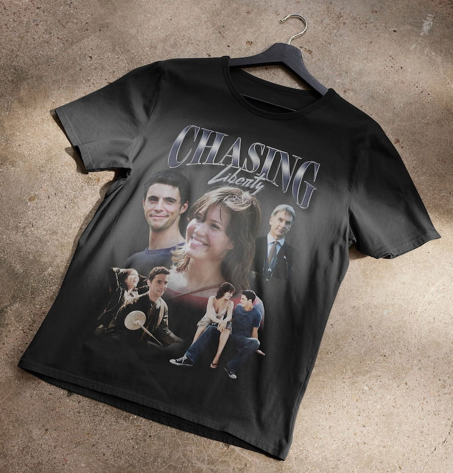[BLACK] Chasing Liberty 90's Bootleg T-Shirt - Walmart.com