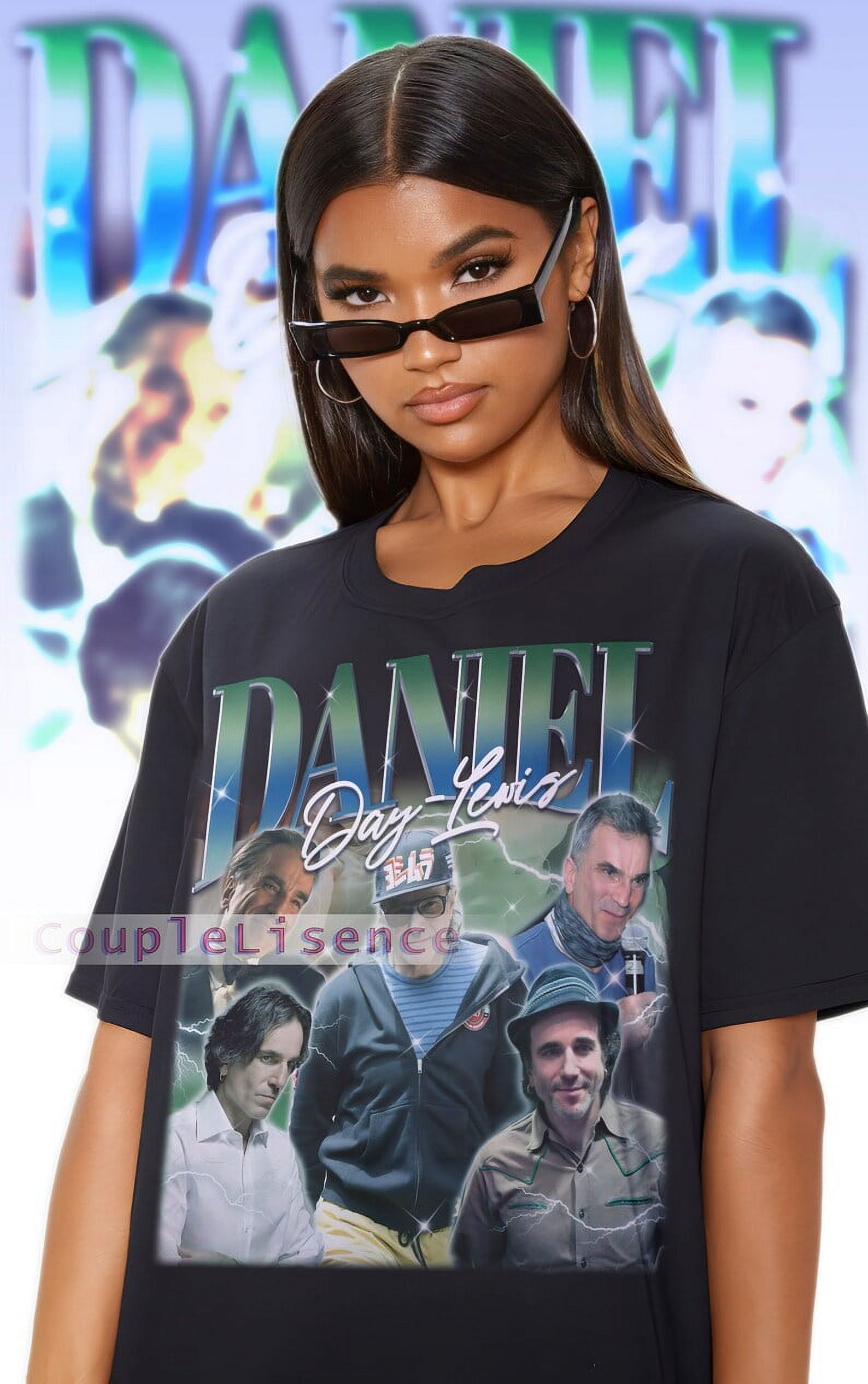 [BLACK] DANIEL LEWIS Vintage Shirt | Daniel Lewis Homage Fan Tees | Daniel Lewis Homage Retro ...