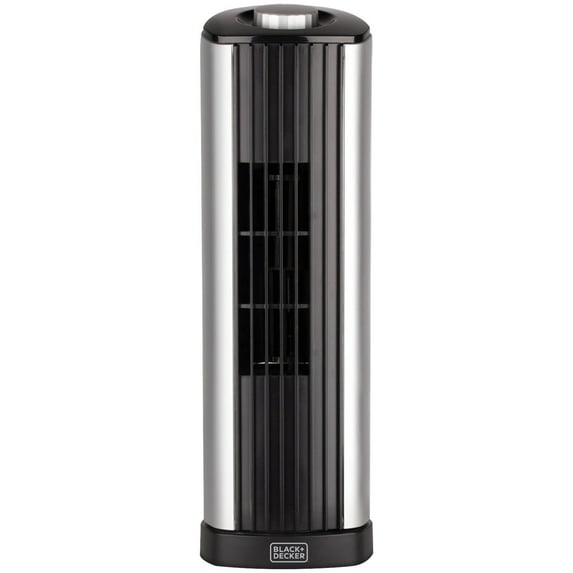 BLACK+DECKER 14-In. 2-Speed Portable Mini Oscillating Tower Fan, Black ...