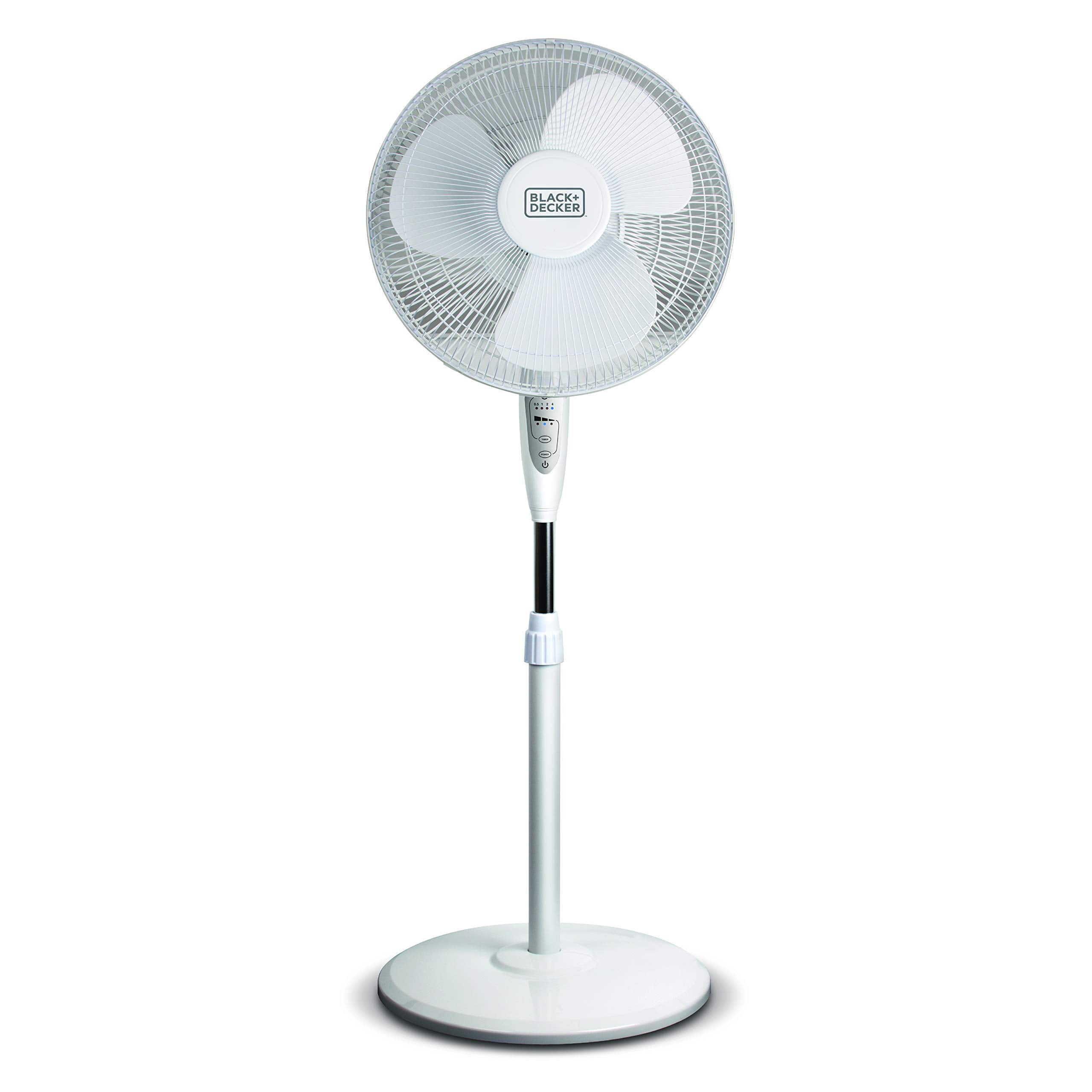 BLACK+DECKER 16" Stand Fan with Pedestal Base, Height Adjustable ...