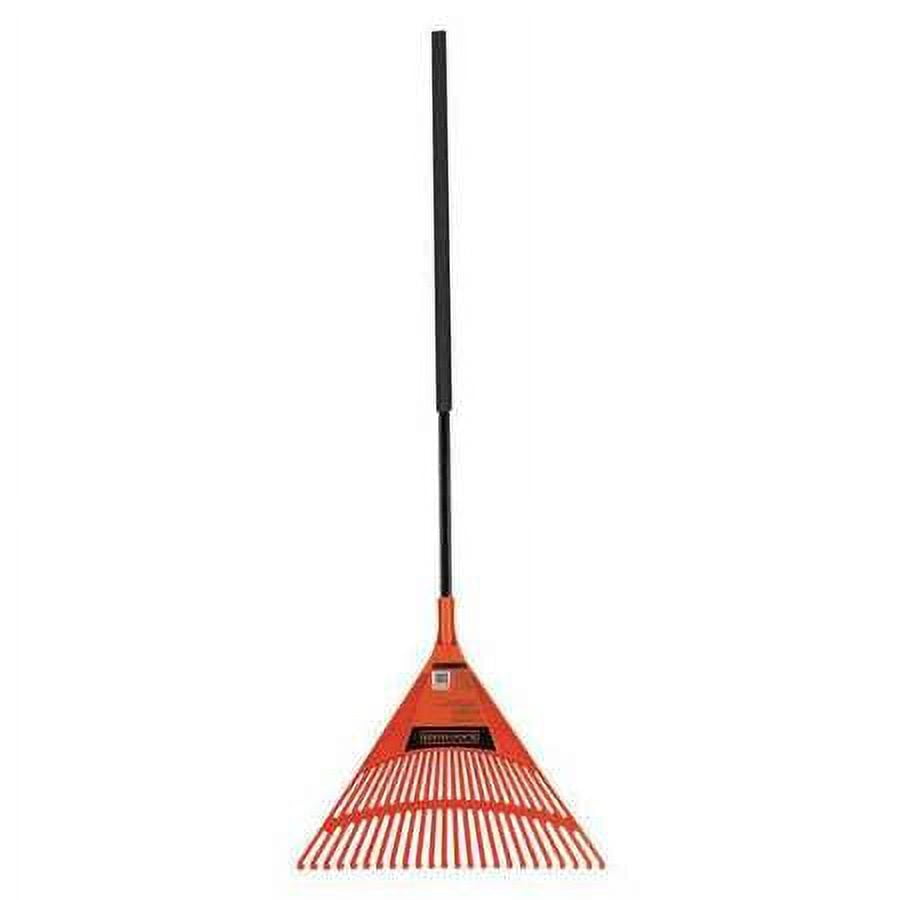 BLACK+DECKER 24” Poly Garden Rake with Adjustable Plastic Handle ...