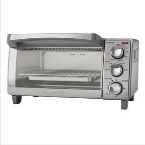 BLACK+DECKER 4-Slice Compact Stainless Steel Toaster Oven, TO1705SB ...