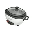 BLACK+DECKER 6-Cup Electric Rice Cooker and Food Steamer with Automatic ...