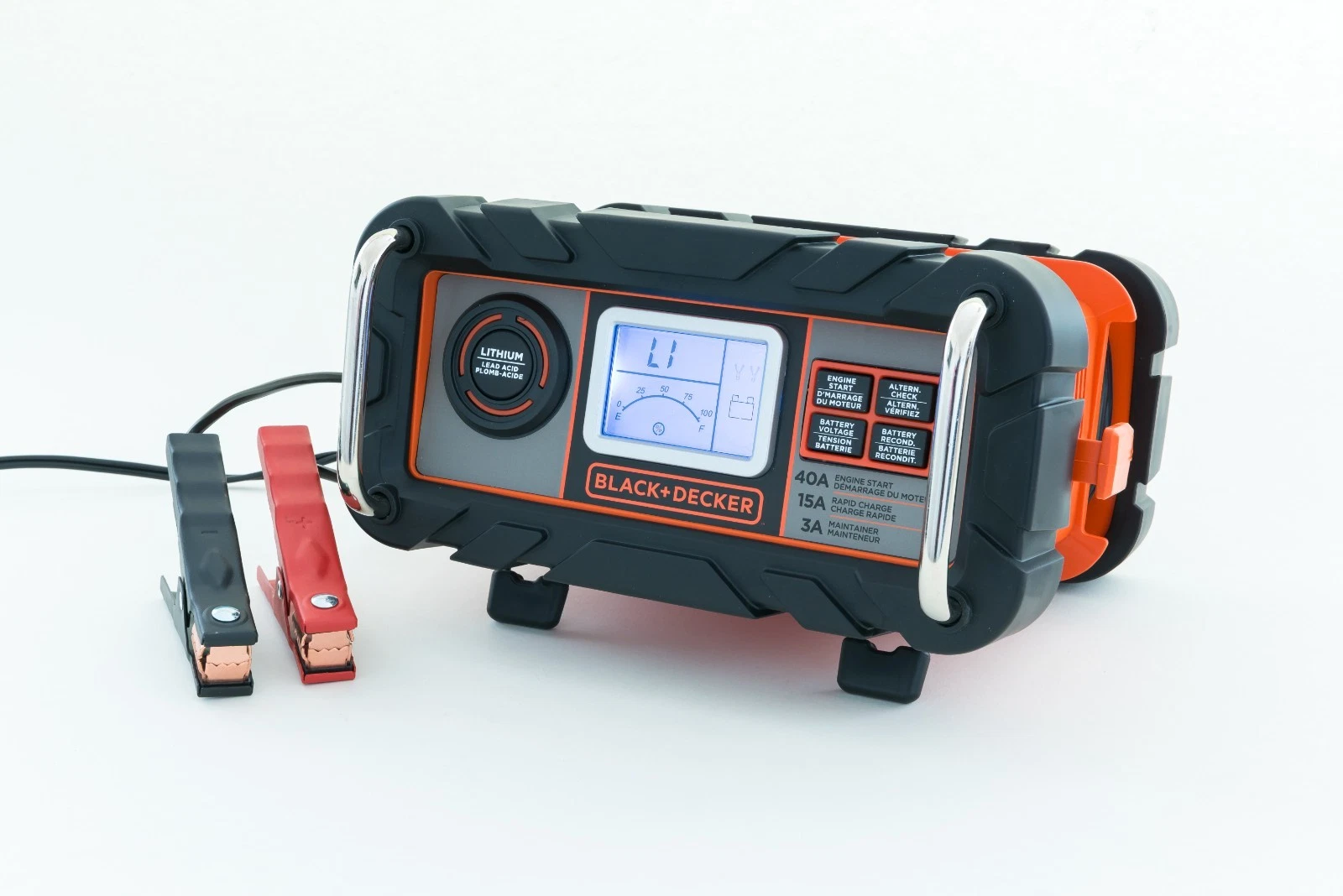 BLACK+DECKER BC15BD 15 Amp 12V Bench Battery Charger/Maintainer with ...