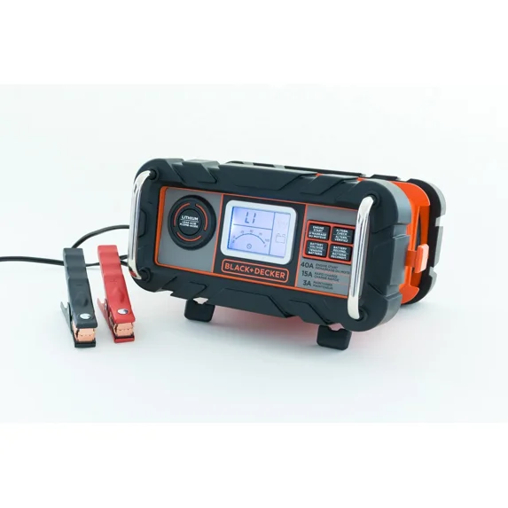 BLACK+DECKER BC15BD 15 Amp 12V Bench Battery Charger/Maintainer with ...
