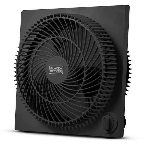 BLACK+DECKER BFB09W 9-In. 3-Speed Portable Frameless Mini Box Fan ...