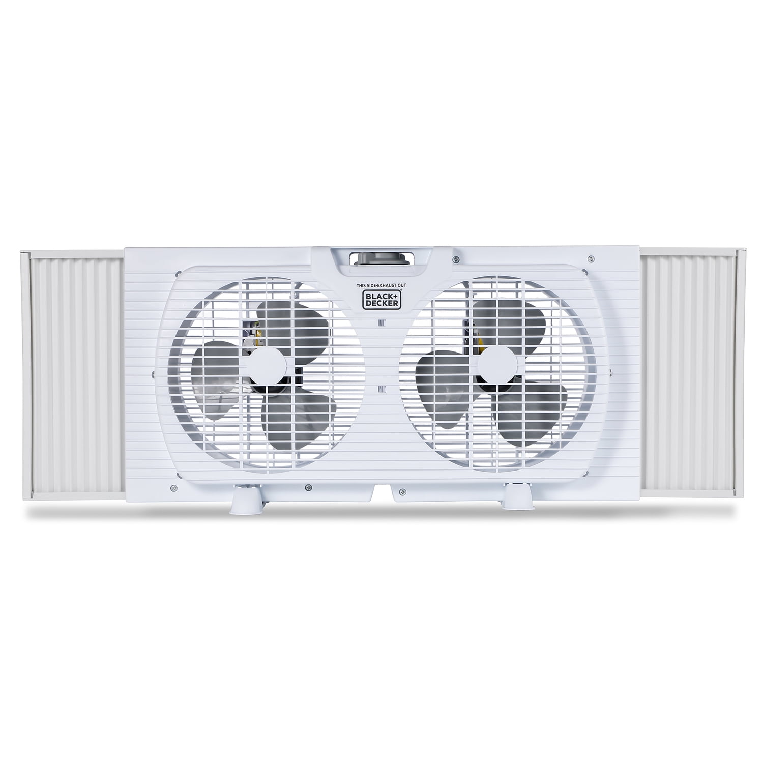 BLACK+DECKER BFW9M 9-In. 2-Speed Twin Window Fan with Adjustable Side ...