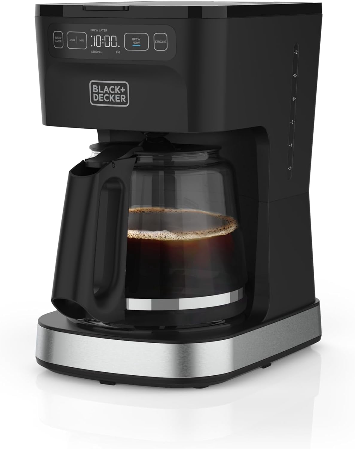 BLACK+DECKER CAFÉCRAFT 12-Cup Programmable Coffee Maker, Stainless ...