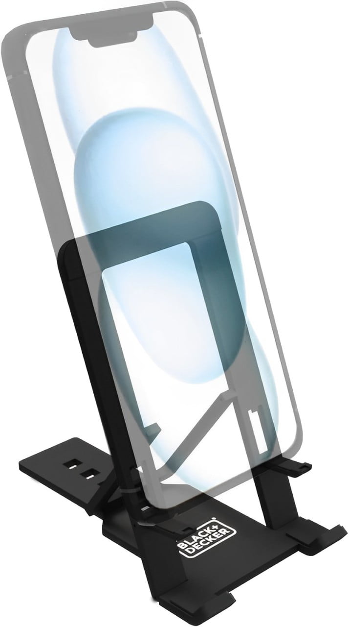 BLACK+DECKER Folding Phone Stand for Desk, iPhone Stand Holder ...