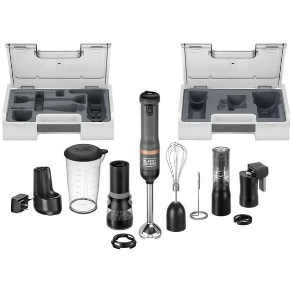 BLACK+DECKER Kitchen Wand Cordless Immersion Blender, 6 in 1 Multi Tool ...
