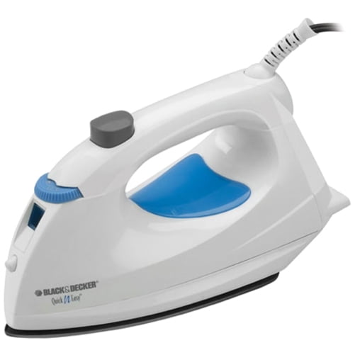 BLACK+DECKER Small White & Blue Quick 'n Easy Iron - Walmart.com