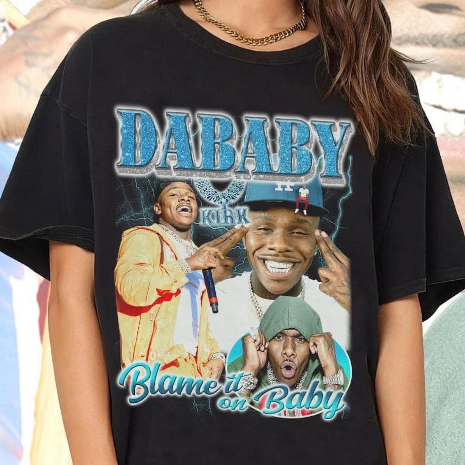 [BLACK] DaBaby Rap Unisex Shirt - Walmart.com
