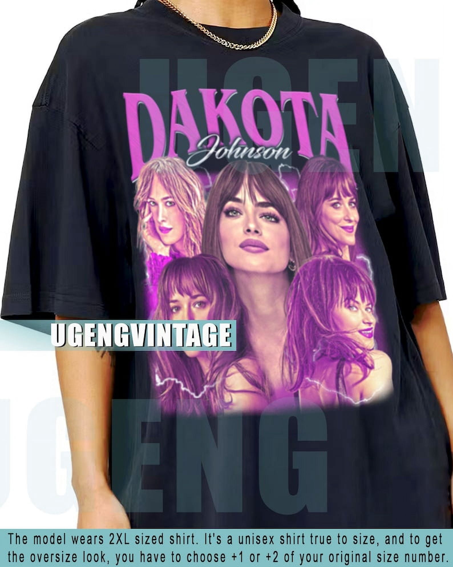 [BLACK] Dakota Johnson Shirt Unisex Tees Vintage Dakota Johnson T-Shirt ...