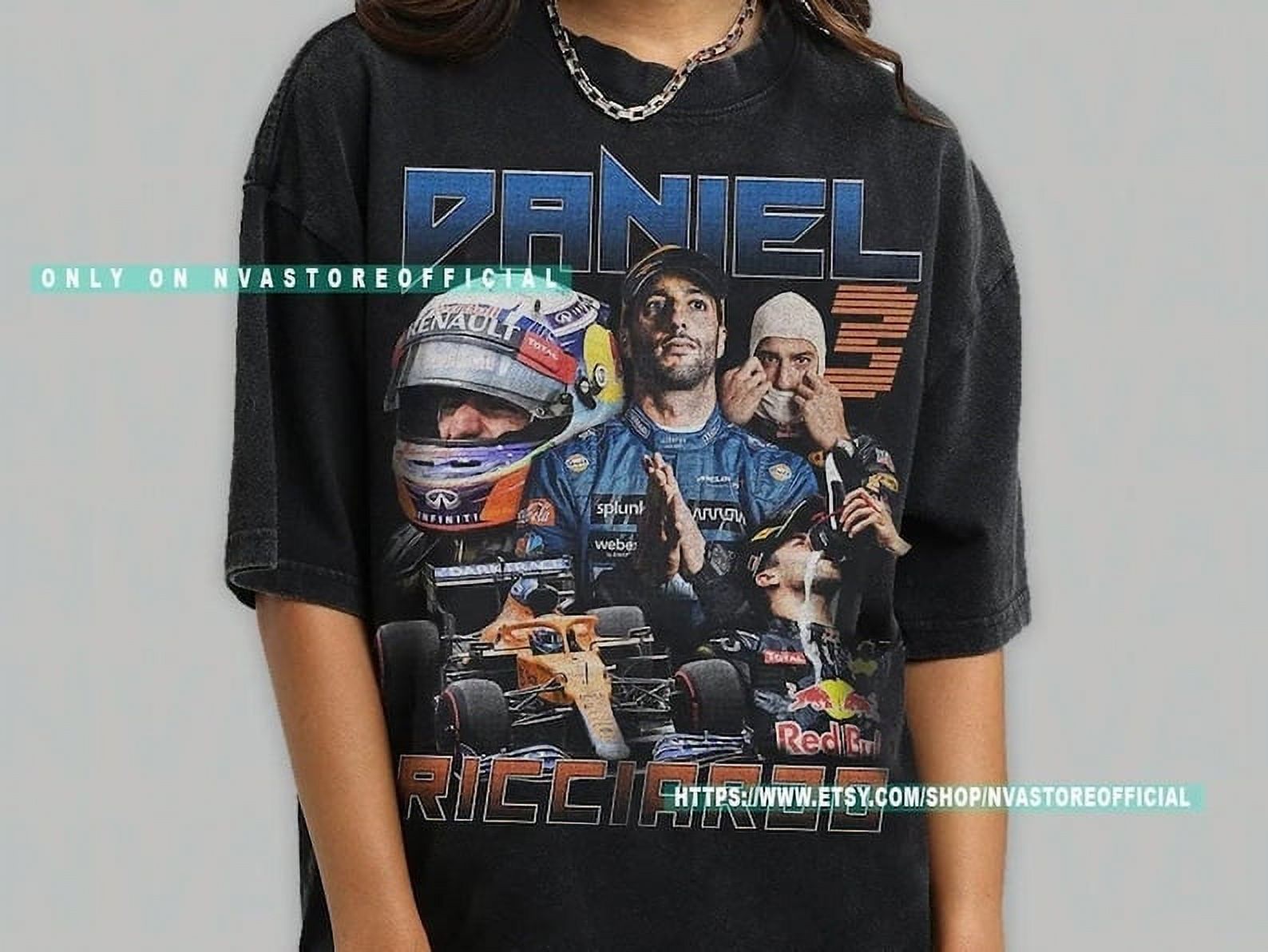 [BLACK] Daniel Ricciardo McLaren Racing 90s Vintage Bootleg Unisex Rap ...