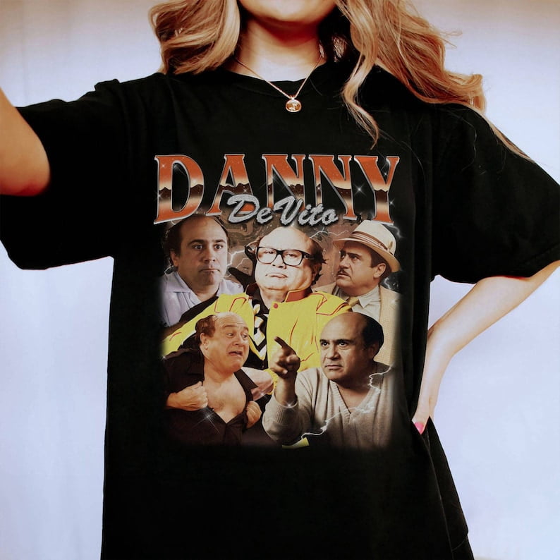 [BLACK] Danny DeVito Retro 90s Tee | Danny DeVito Sweatshirt | Danny ...