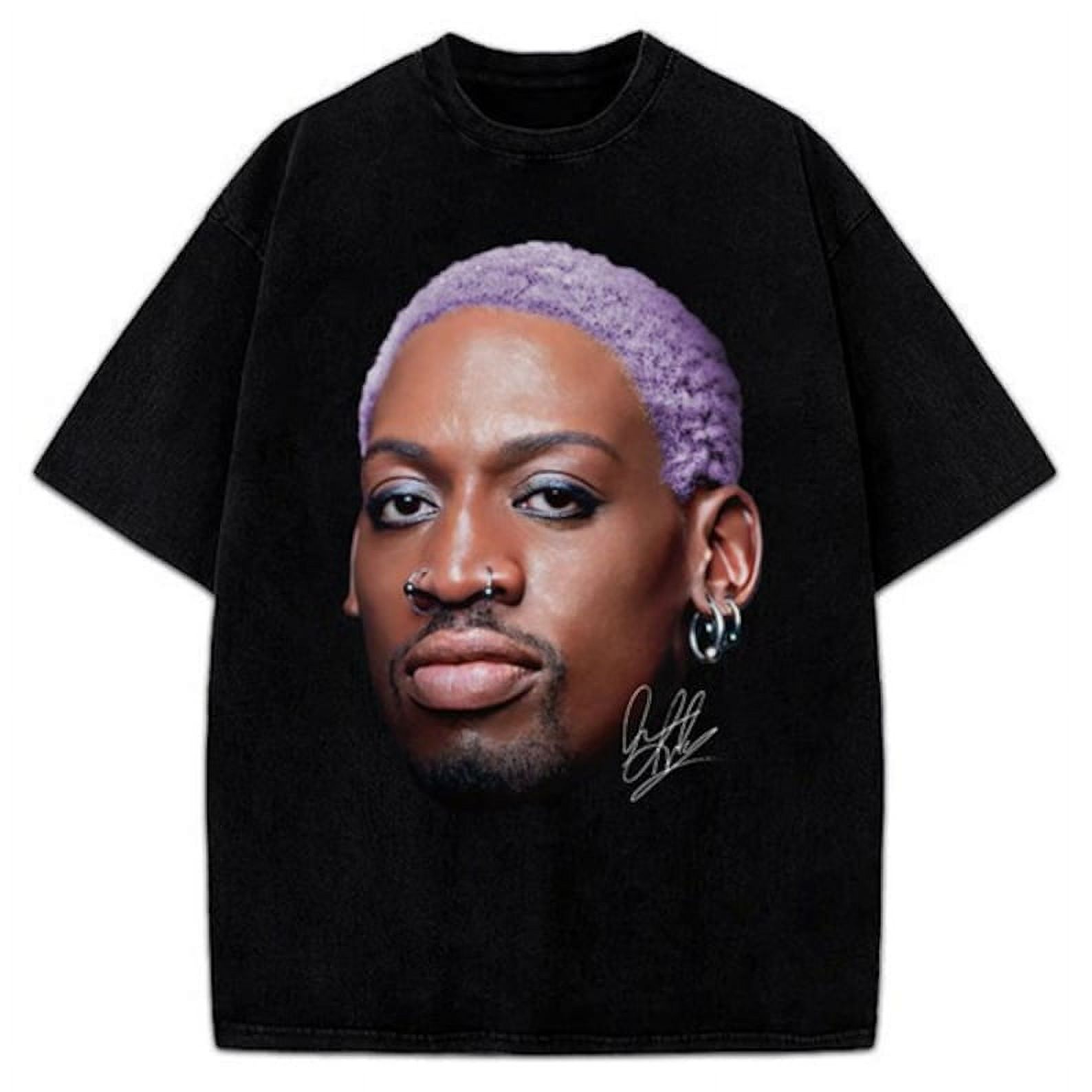 [BLACK] Dennis Rodman Purple Hair Rodzilla flamboyant 90's Vintage ...