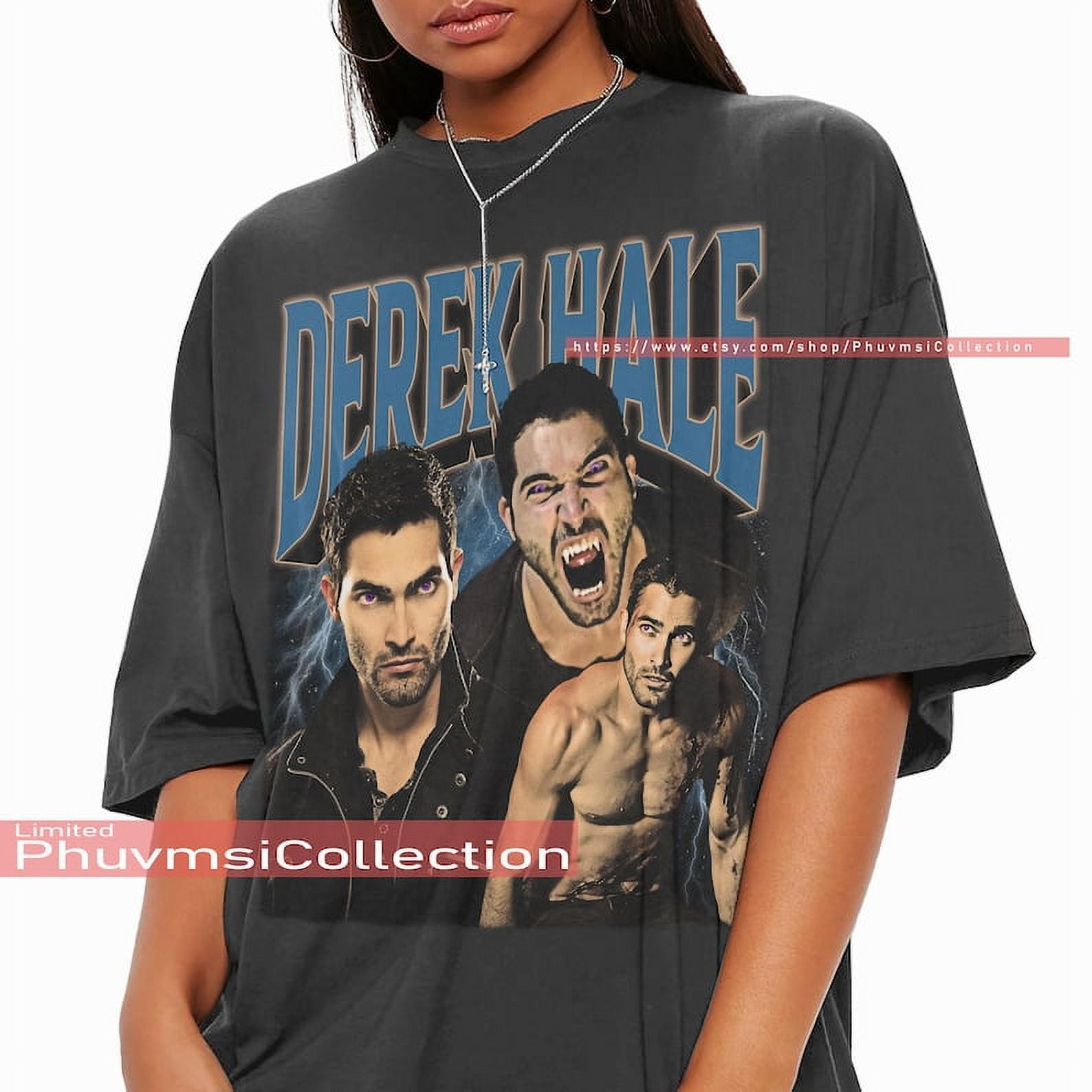 [BLACK] Derek Hale Shirt Character Movie Vampire Vintage Retro movie ...
