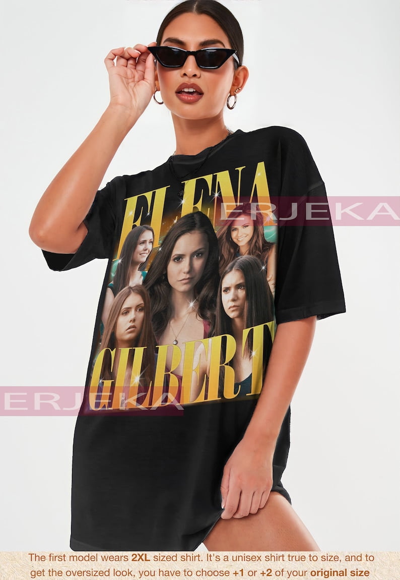[BLACK] ELENA GILBERT Shirt | Elena Gilbert Homage T-Shirt | Nina ...
