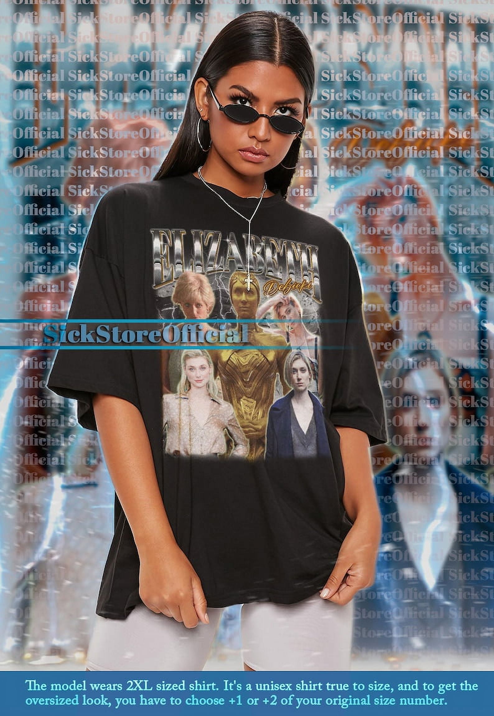 [BLACK] ELIZABETH DEBICKI Vintage Shirt, Elizabeth Debicki Homage ...