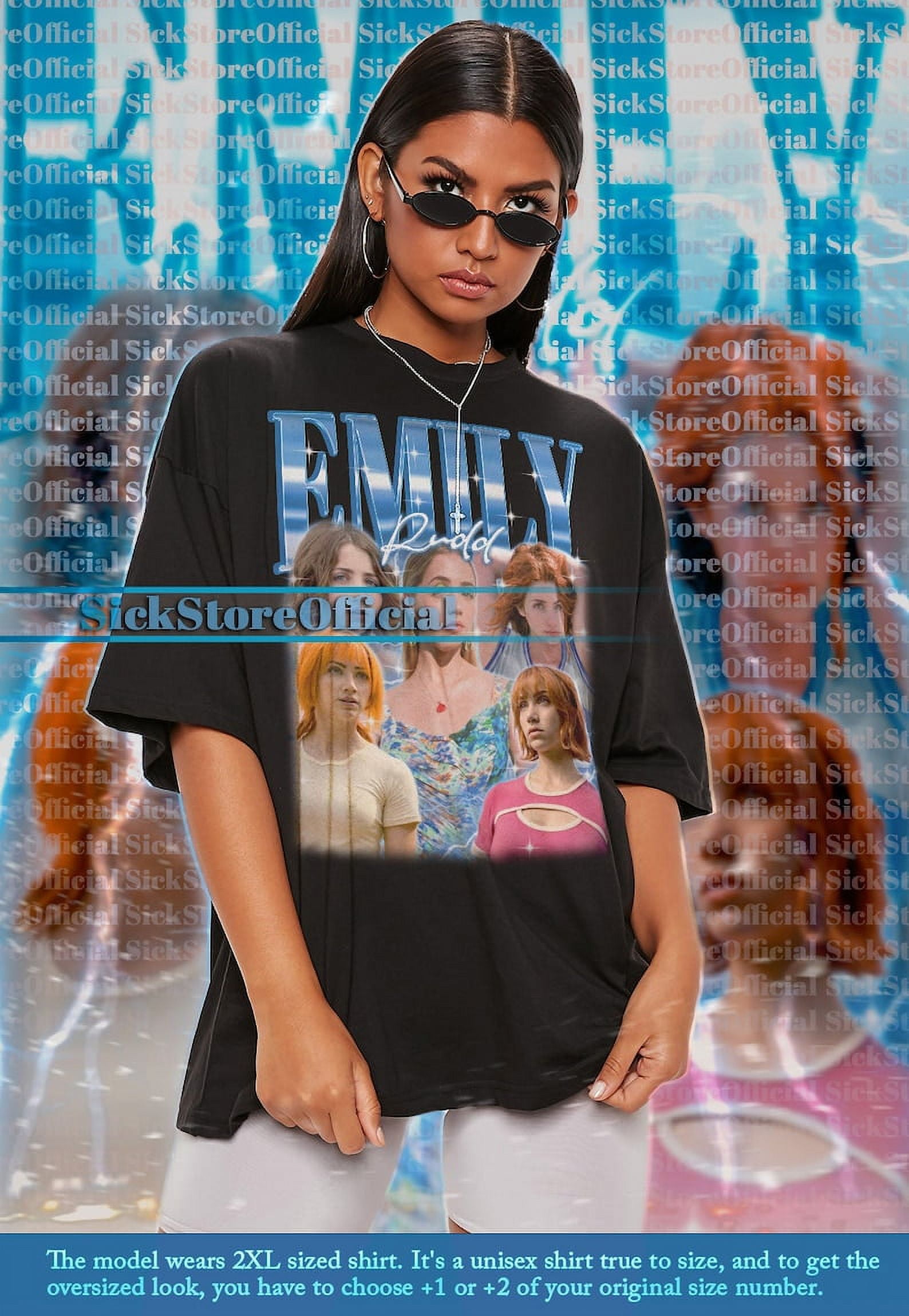 [BLACK] EMILY RUDD Vintage Shirt, emily rudd Homage Tshirt, emily rudd ...