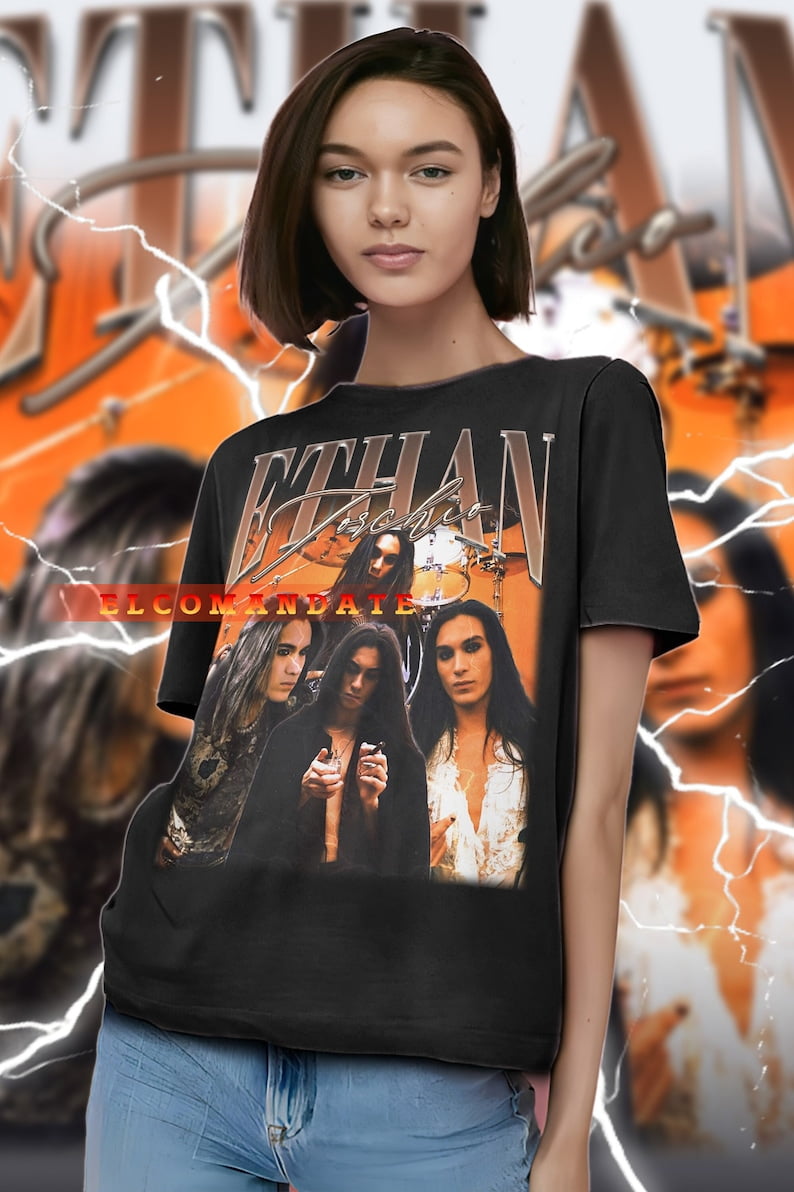 [BLACK] ETHAN TORCHIO Vintage Shirt - Walmart.com