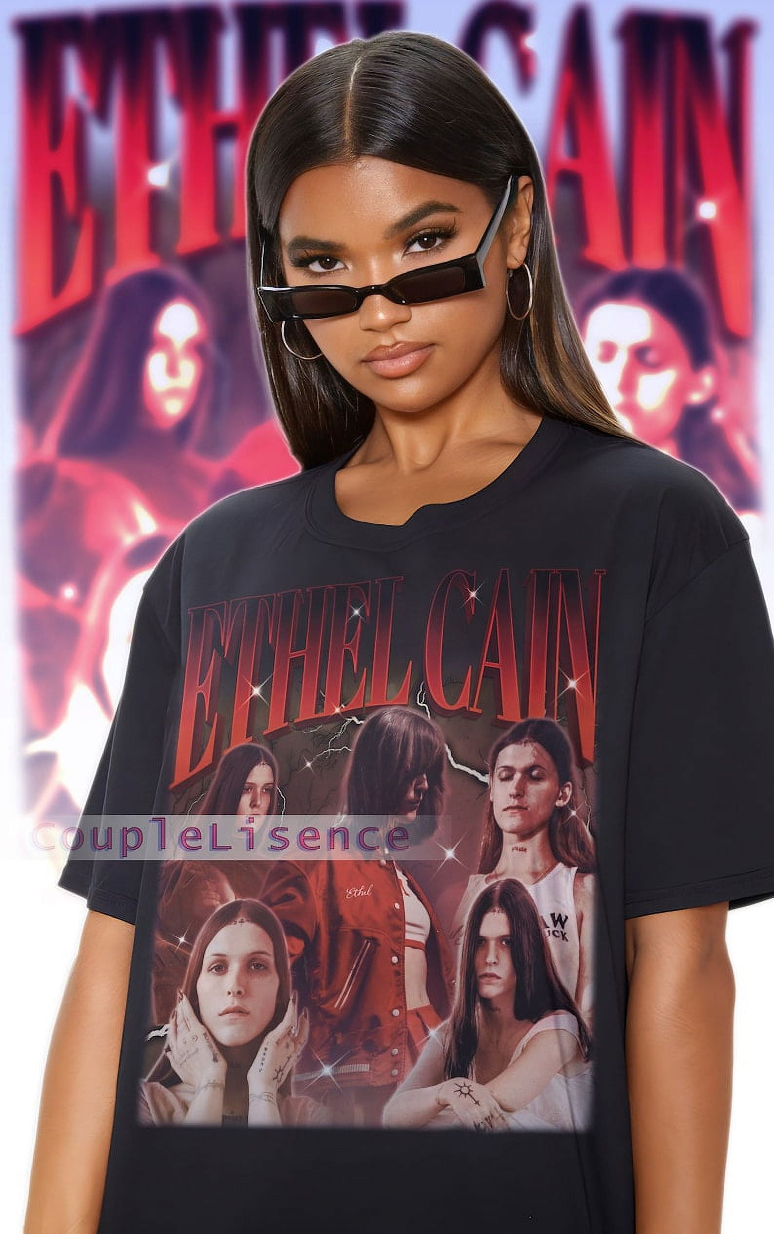 [BLACK] ETHEL CAIN Vintage Shirt | Ethel Cain Homage Fan Tees - Walmart.com