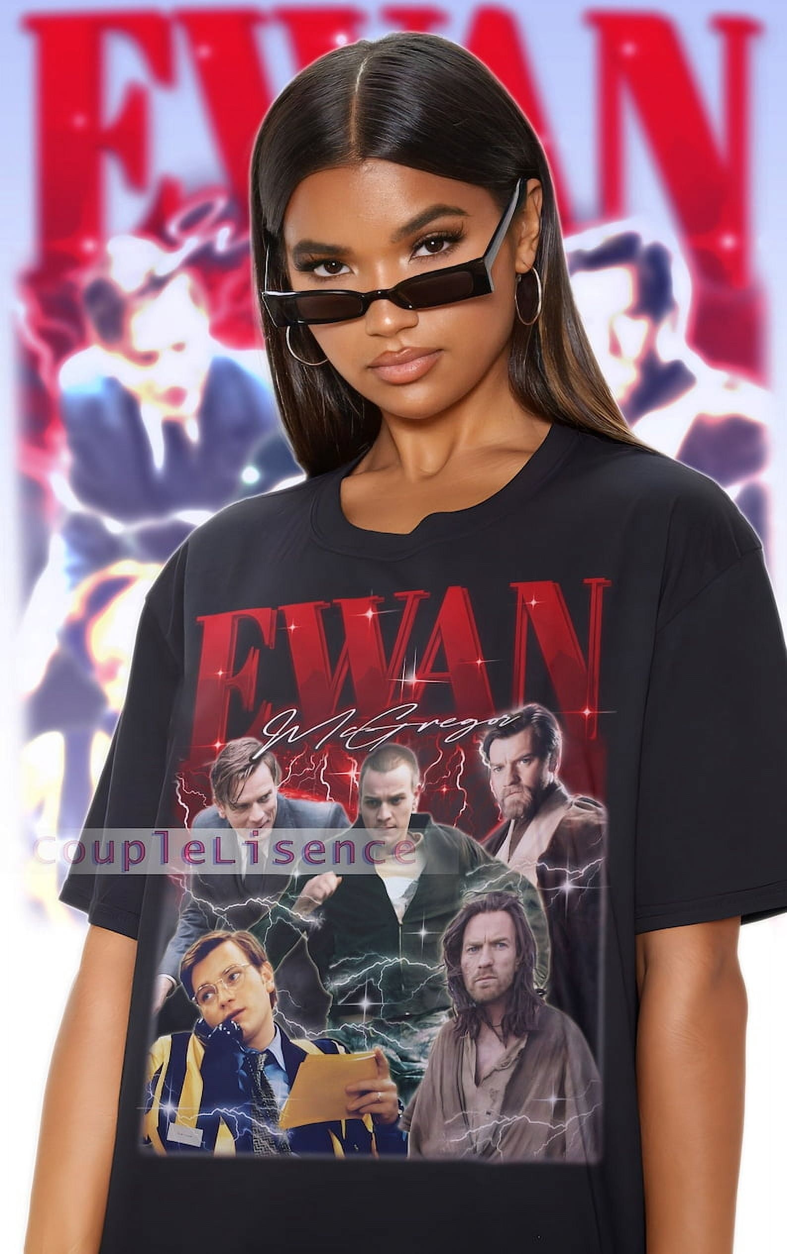 [BLACK] EWAN MCGREGOR Vintage| Ewan McGregor Homage Fan Tees | Ewan ...